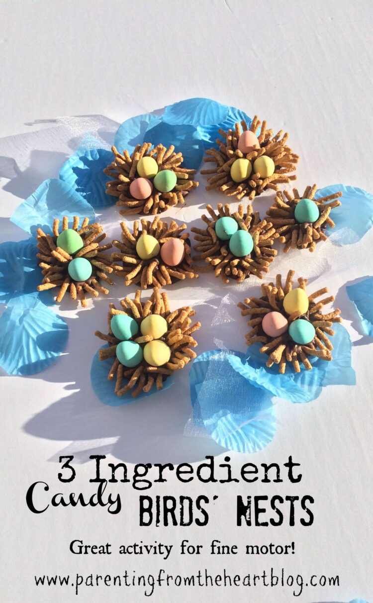 Easy, 3 Ingredient Candy Birds' Nests - Parent From Heart