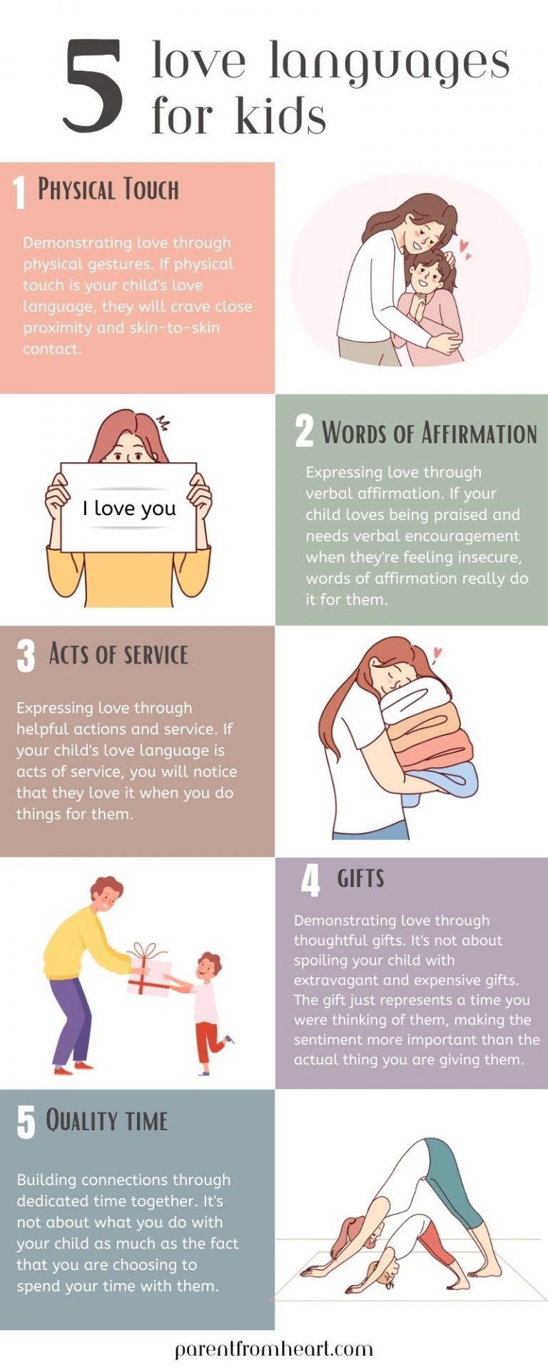 Love Languages for Kids 101: What You Need To Know - Parent From Heart