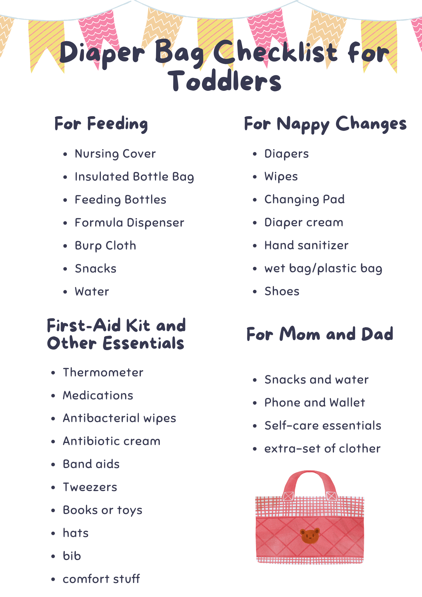 Going Out with Baby? Here's What to Pack in a Diaper Bag - Parent From ...