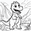 Print Your Own Dinosaur Coloring Pages - Parent From Heart