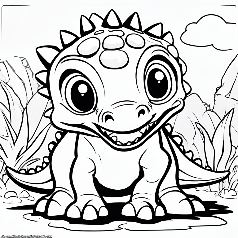 Print Your Own Dinosaur Coloring Pages - Parent From Heart