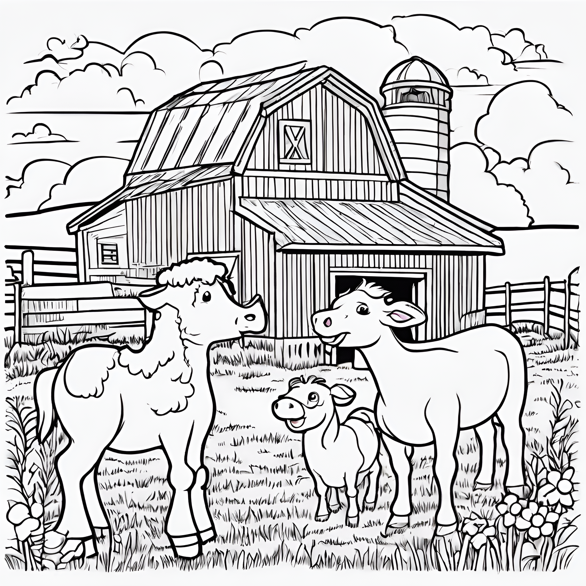Farm Coloring Pages: Fun for All Ages - Free Printables - Parent From Heart